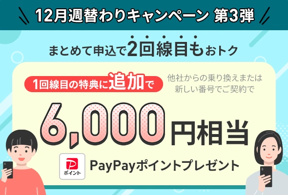 【2025年12月】LINEMOのキャンペーンまとめ！PayPayポイントはいつ届く？ | モバイルDASH